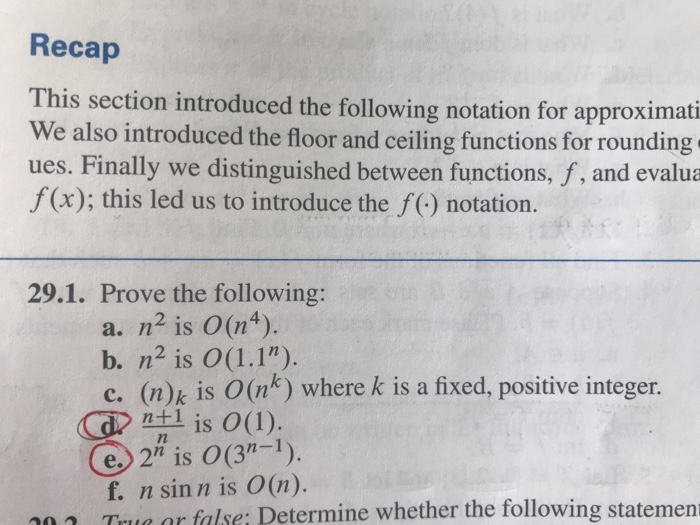 Solved Recap This section introduced the following notation | Chegg.com