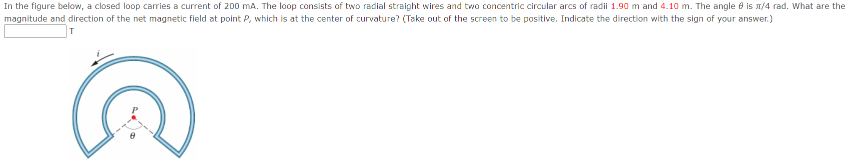 Solved In the figure below, a closed loop carries a current | Chegg.com