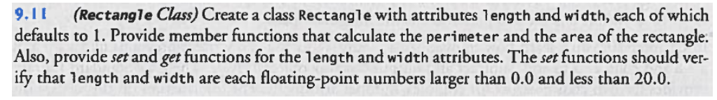 Solved 913 Enhancing Class Rectangle Modify Class 2561