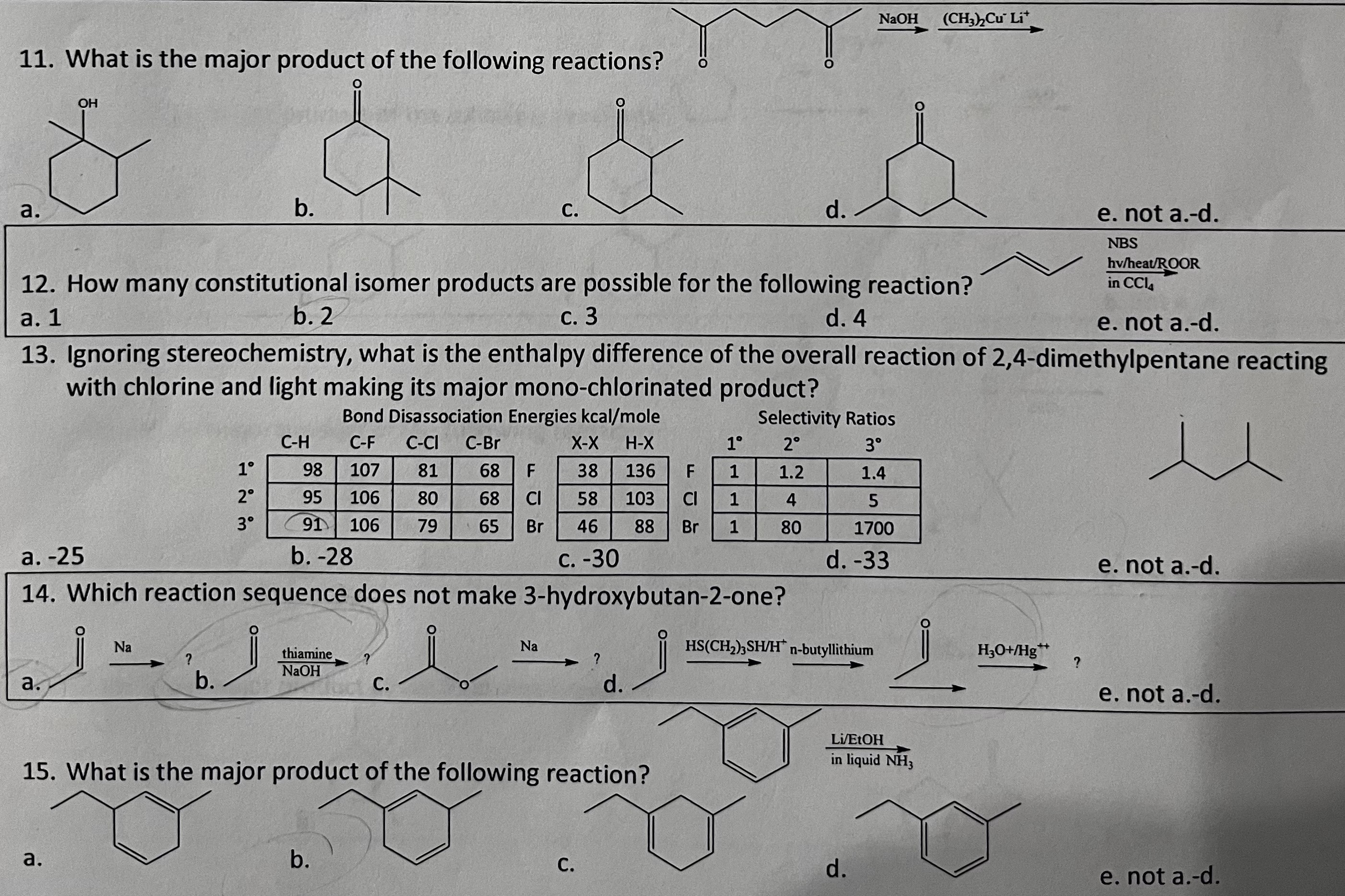 Solved 12. How many constitutional isomer products are | Chegg.com