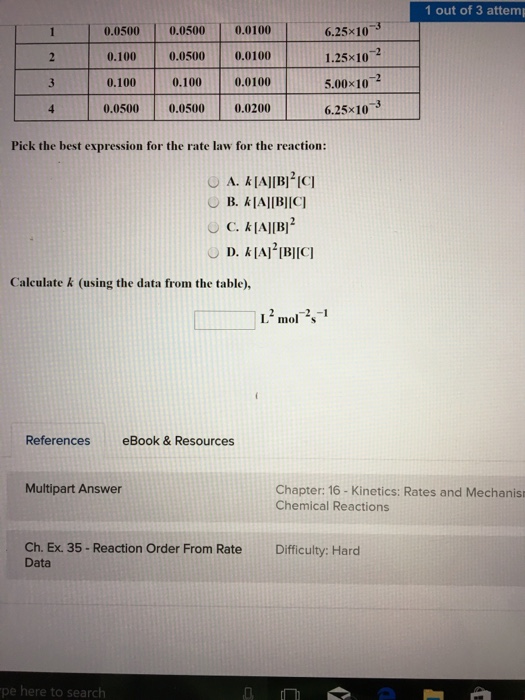 Solved 1 out of 3 attempts Be sure to answer all parts. For | Chegg.com
