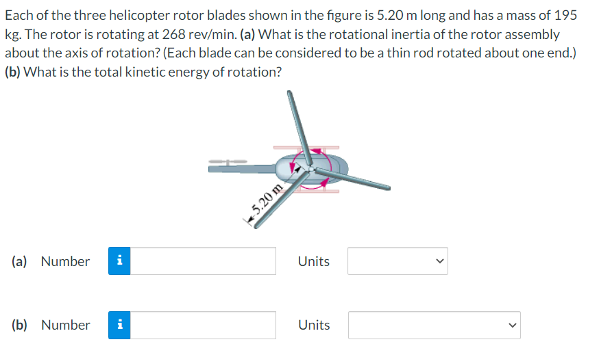 Solved Each of the three helicopter rotor blades shown in | Chegg.com