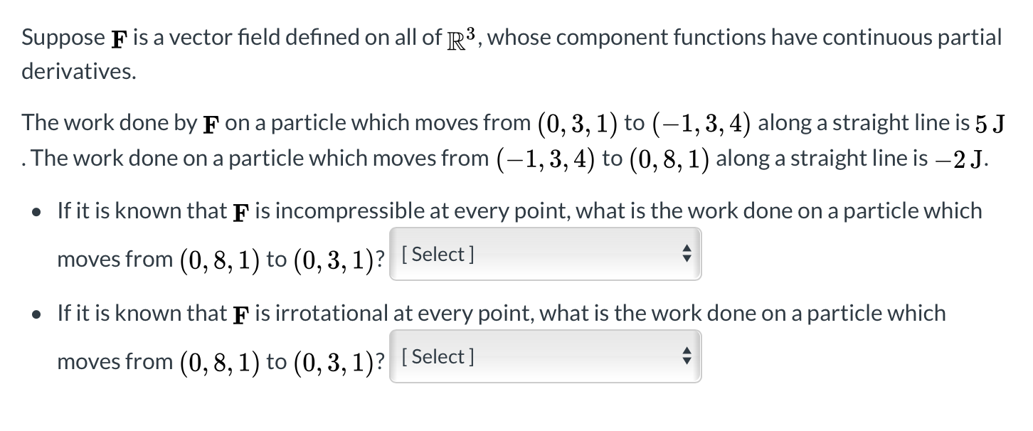 Solved Suppose F is a vector field defined on all of R3, | Chegg.com