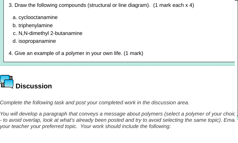 Solved 3. ﻿Draw the following compounds (structural or line | Chegg.com