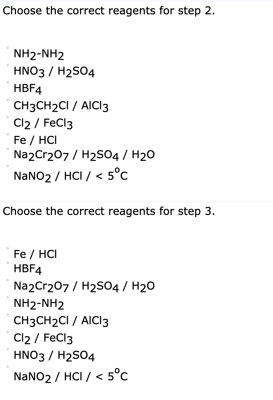 Solved Provide the reagents necessary to carry out the | Chegg.com