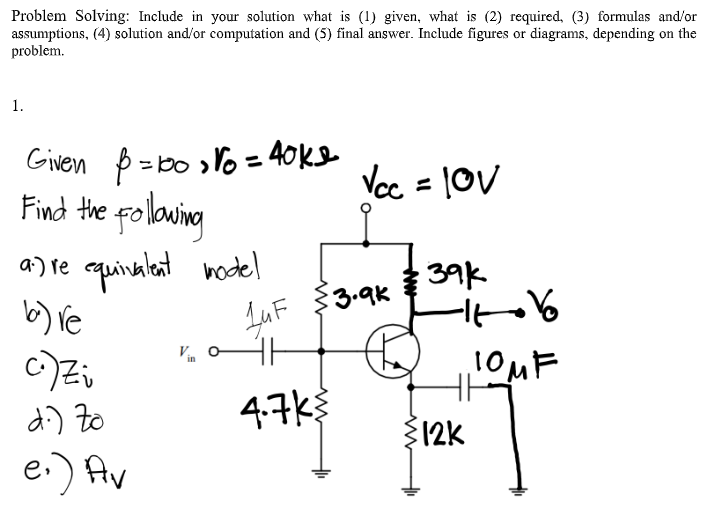 [Solved]: Problem Solving: Include in your solution what i