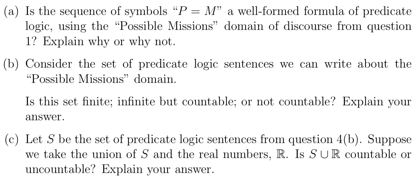 A Discrete mathematics question shows on the image, | Chegg.com