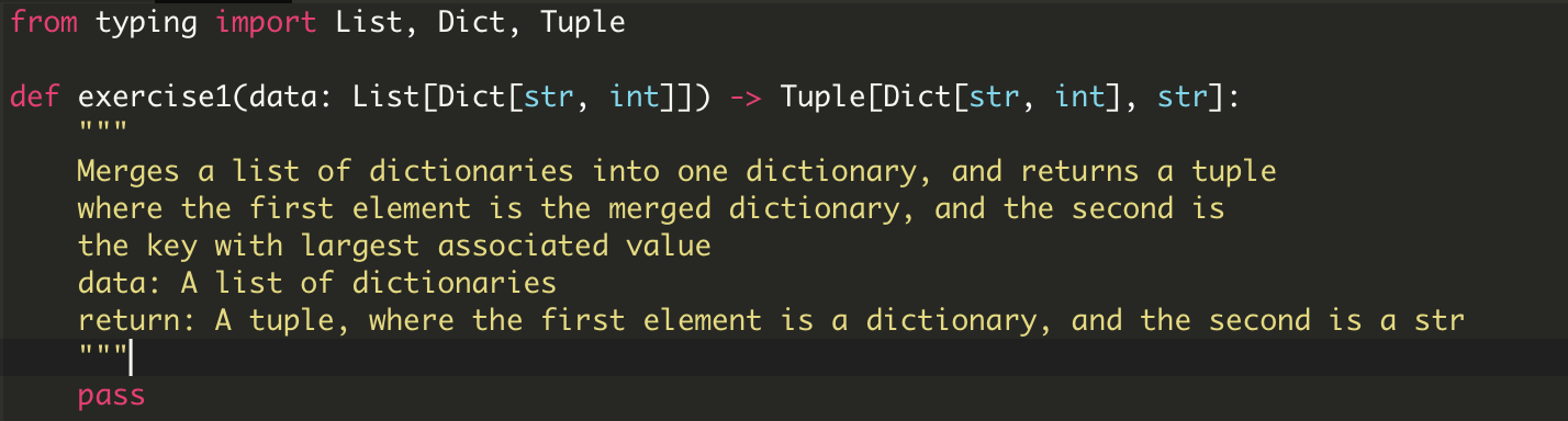 Solved Given a list of dictionaries, merge them into a | Chegg.com