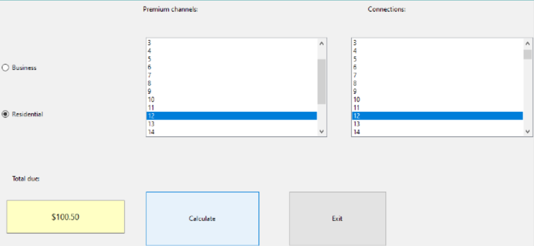 Solved VISUAL BASIC: Create a Windows Forms application that | Chegg.com