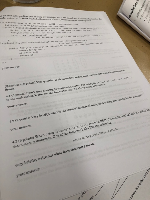 Big Data Programming. Please answer all of the | Chegg.com