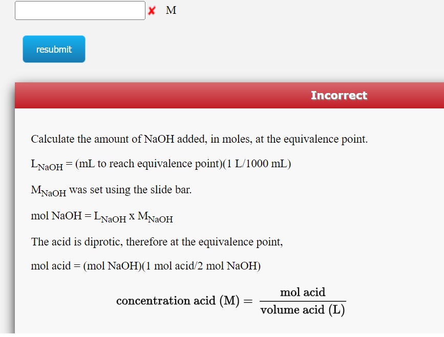 Add Base NaOH solution Base Added 30.05 mL | Chegg.com