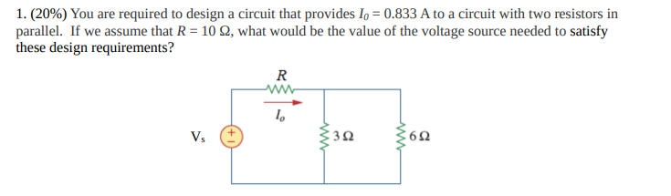 Solved 1. (20\%) You are required to design a circuit that | Chegg.com