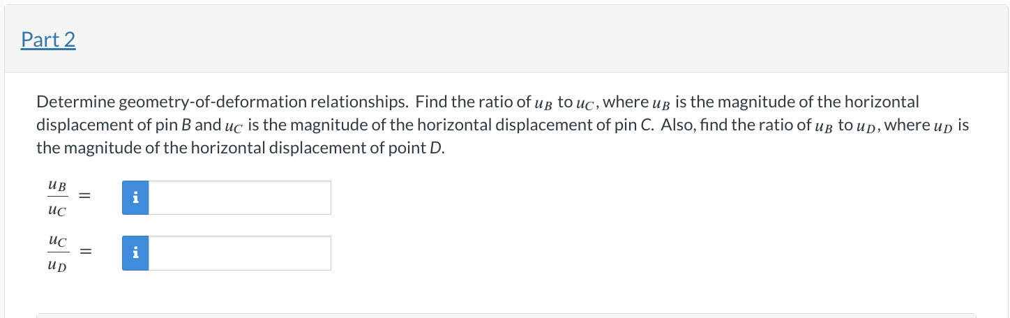 Solved Determine the deflection of link (1). Use | Chegg.com