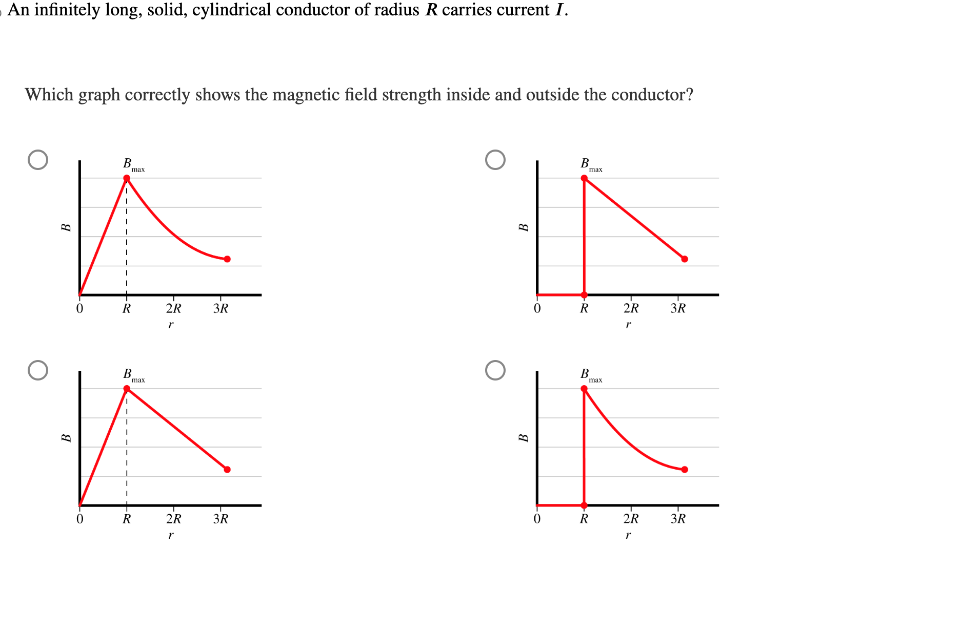 Solved An infinitely long, solid, cylindrical conductor of | Chegg.com