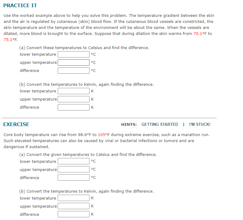 Solved GOAL Apply the temperature conversion formulas. | Chegg.com