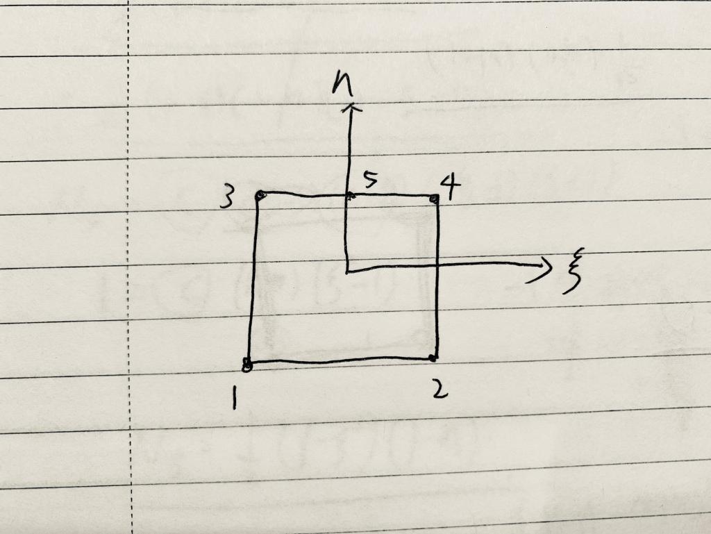 Solved Derive 5 shape function for the 5-node element | Chegg.com