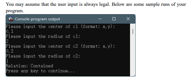 Solved 1 A Circle Is Expressed As A Struct Containing A 