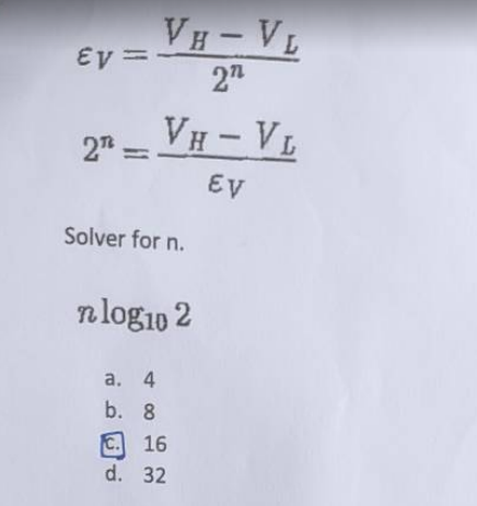 Solved An analog to digital conversion process has a | Chegg.com