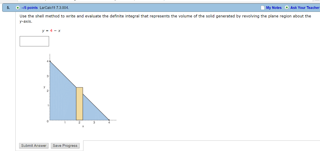 Solved Use the shell method to write and evaluate the | Chegg.com Solved Use the shell method to write and evaluate the | Chegg.com