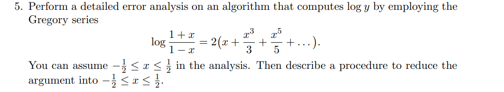 Solved Perform a detailed error analysis on an algorithm | Chegg.com