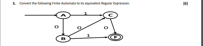 Solved 5. Convert the following Finite Automata to its | Chegg.com
