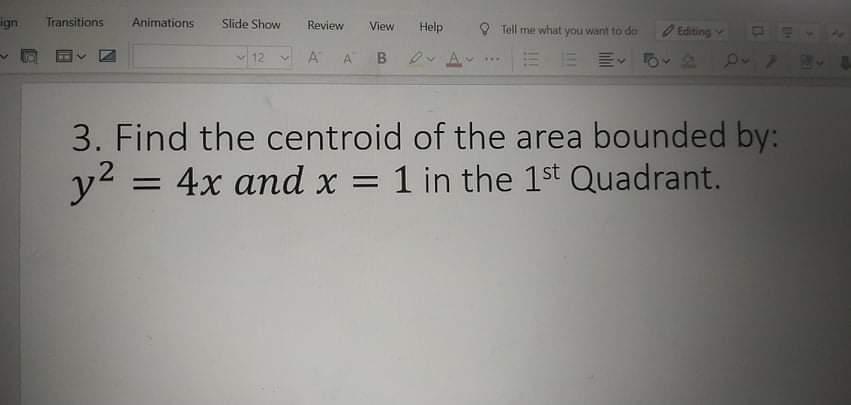Solved agn Transitions Animations Slide Show Review View | Chegg.com