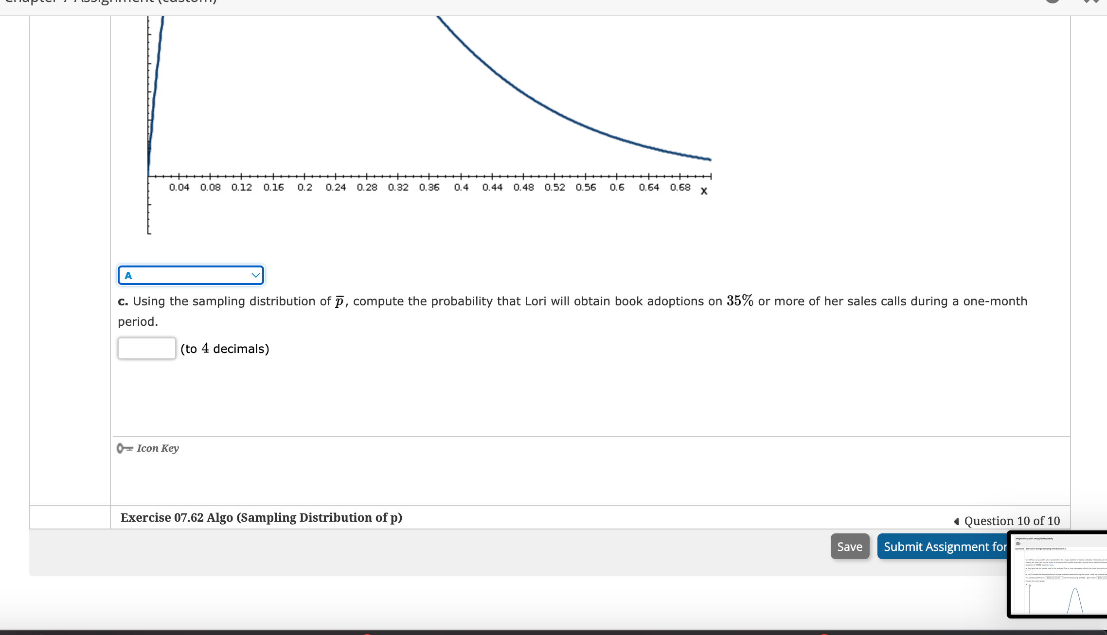 c. Using the sampling distribution of pˉ, compute the | Chegg.com