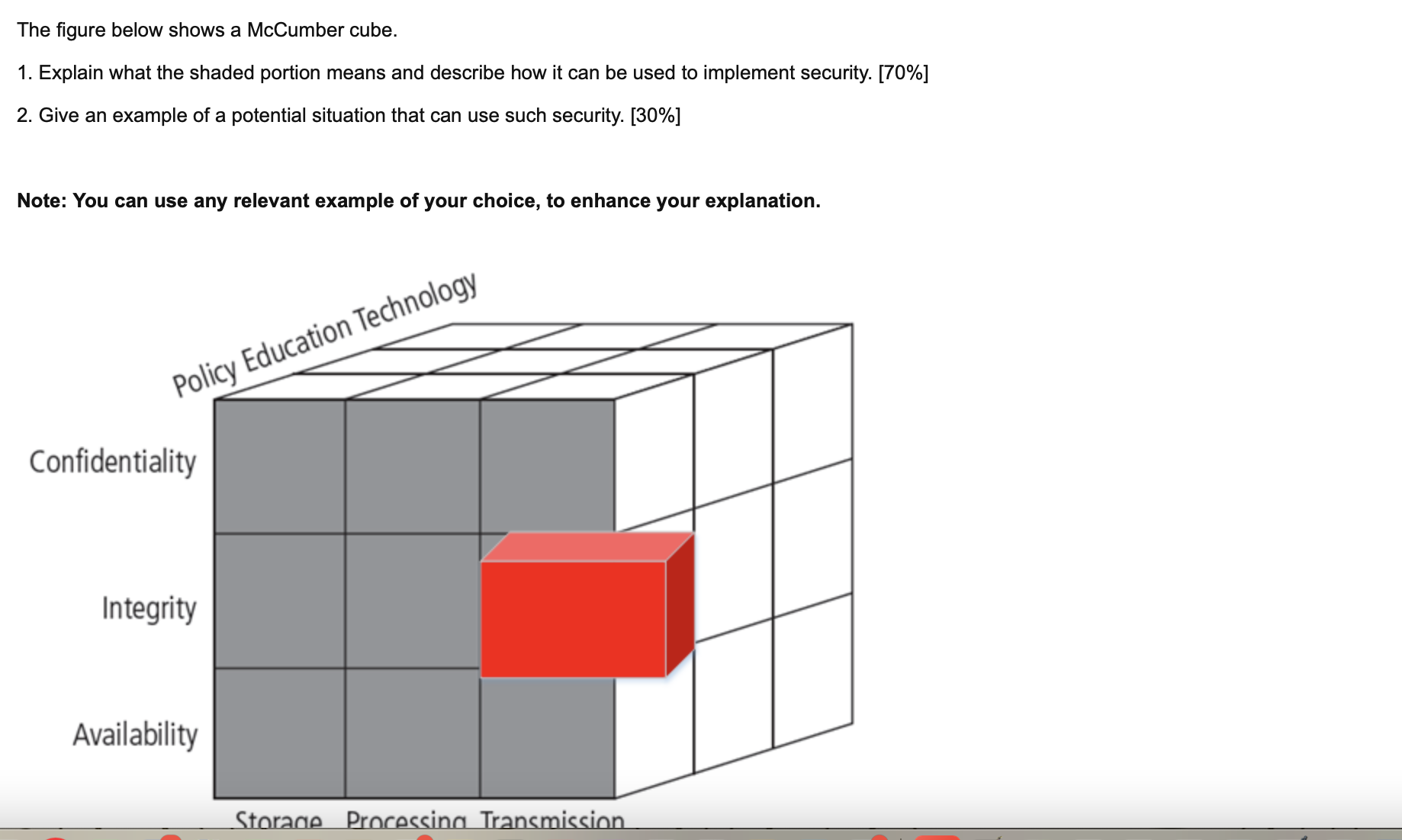 Solved The Figure Below Shows A Mccumber Cube 1 Explain