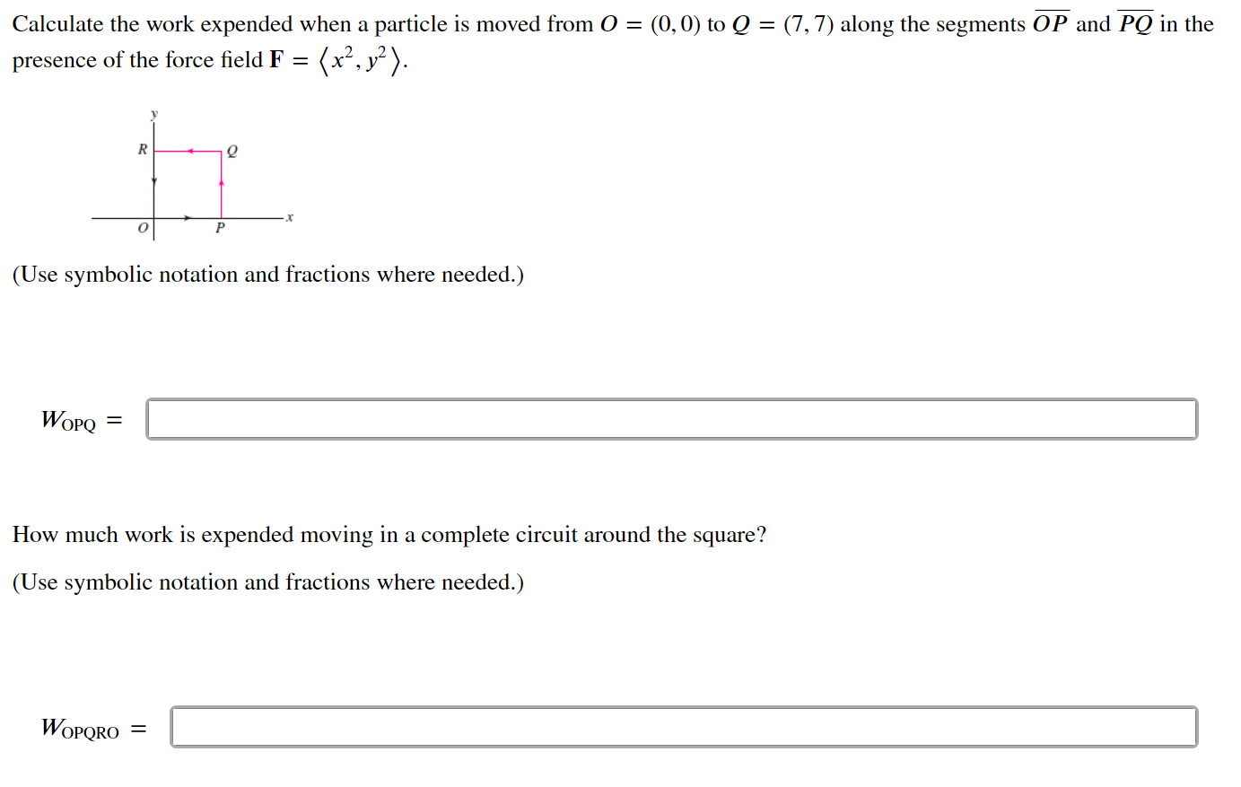 Solved Calculate the work expended when a particle is moved | Chegg.com