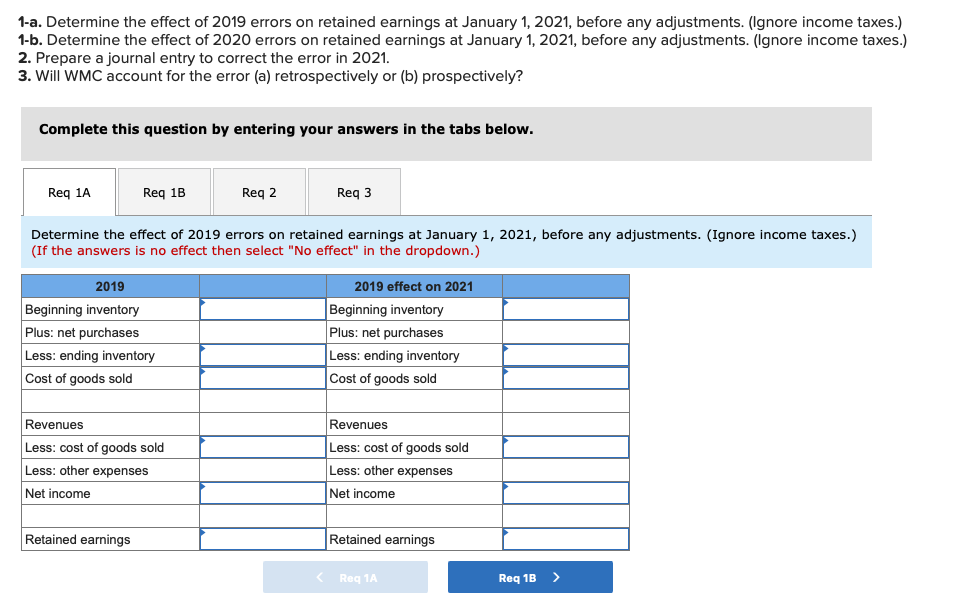 Solved Exercise 20-19 (Algo) Error correction; inventory | Chegg.com