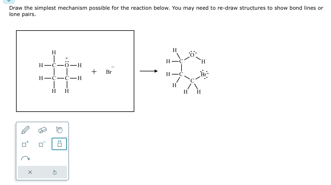 Solved Draw the simplest mechanism possible for the reaction | Chegg.com