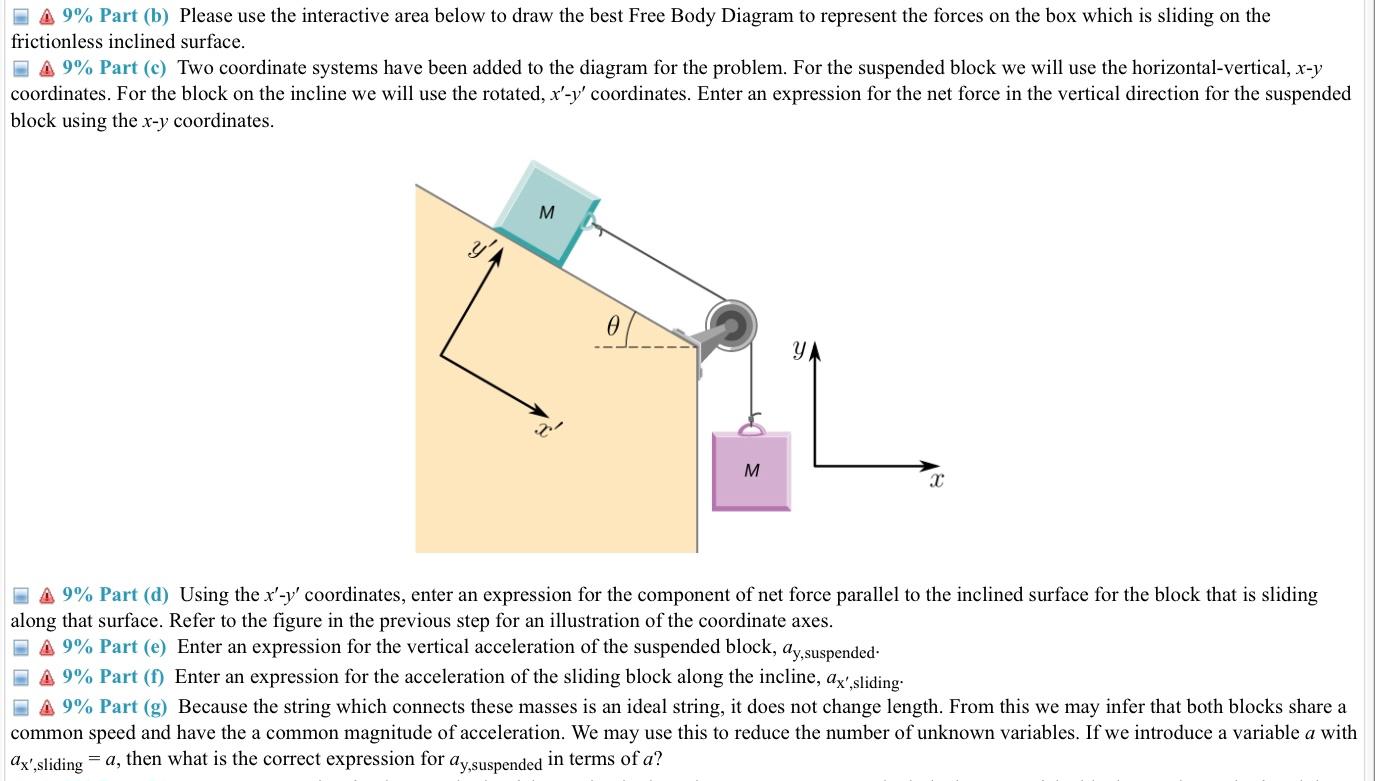 Solved (25\%) Problem 5: One end of an ideal massless string | Chegg.com