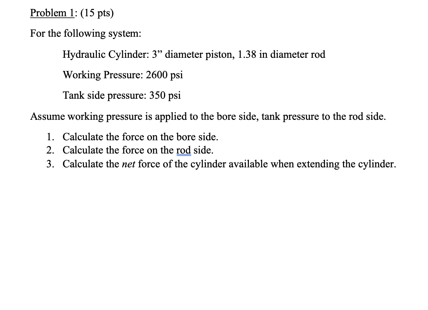 Solved Problem 1: (15 pts) For the following system: | Chegg.com