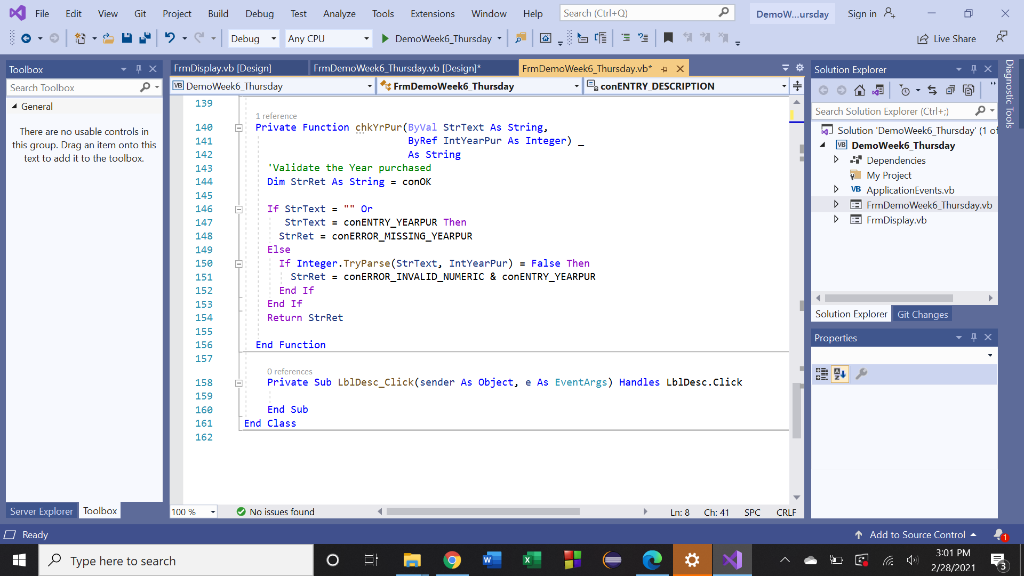 Visual Basic program help. Project Specifications: | Chegg.com