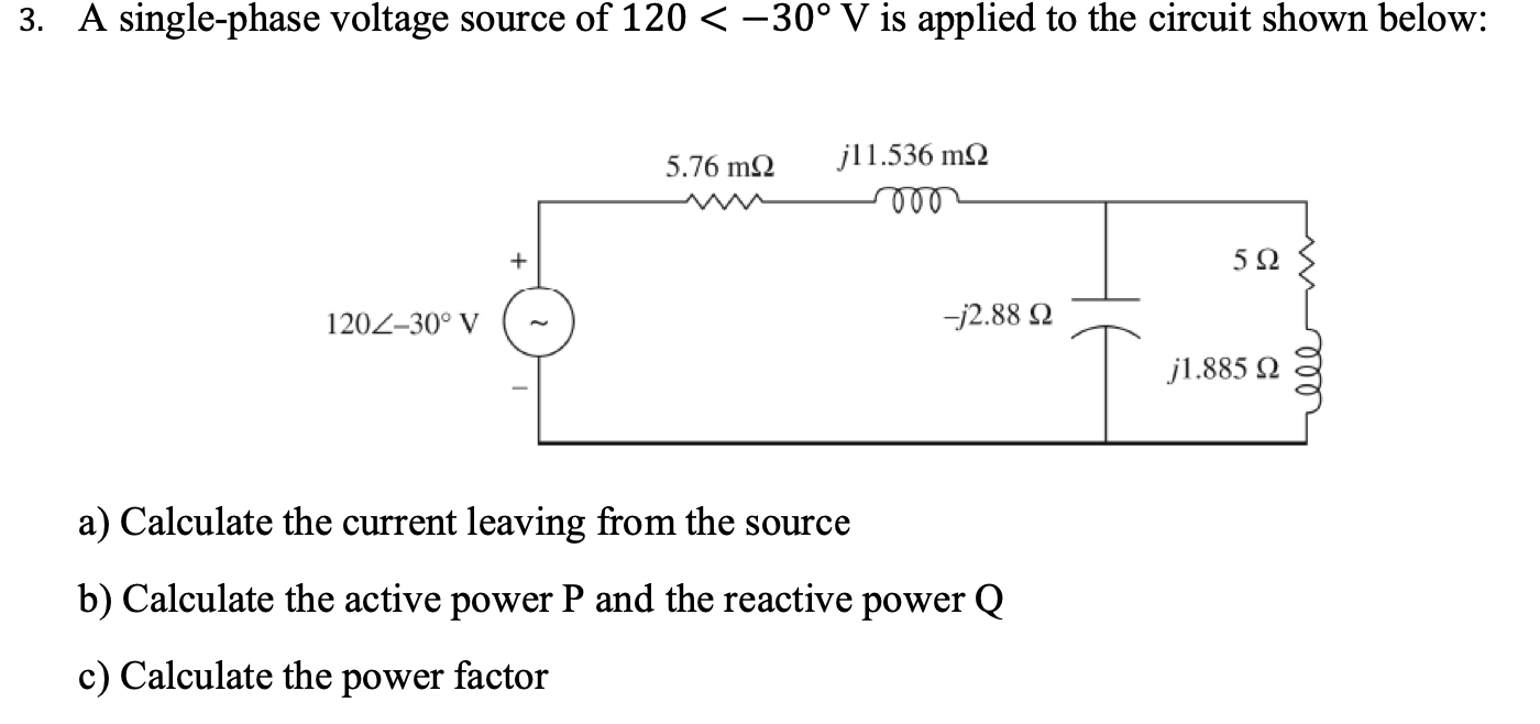 Solved 5. The circuit is shown below. A three-phase, | Chegg.com