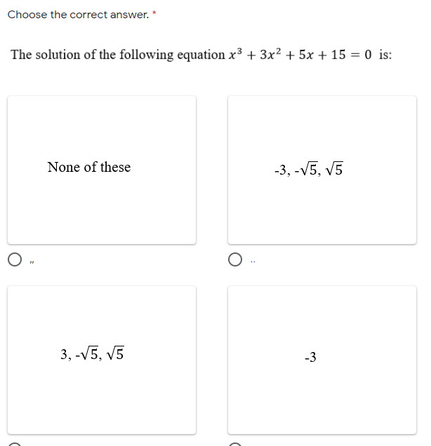 Solved Choose the correct answer. * 3x+1 The solution of the | Chegg.com