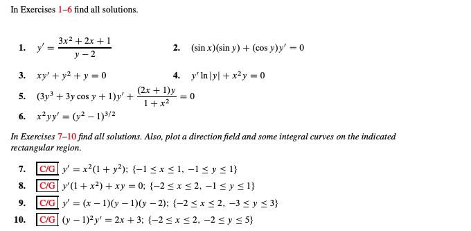 Solved In Exercises 1-6 find all solutions. 3x2 + 2x + 1 1. | Chegg.com