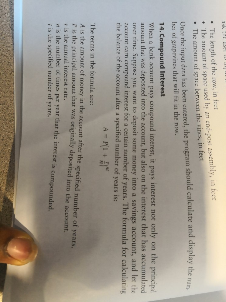 Solved Programming Exercises 107 Write a program that | Chegg.com