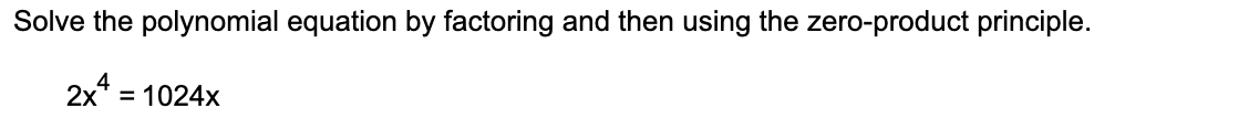 Solved Solve the polynomial equation by factoring and then | Chegg.com