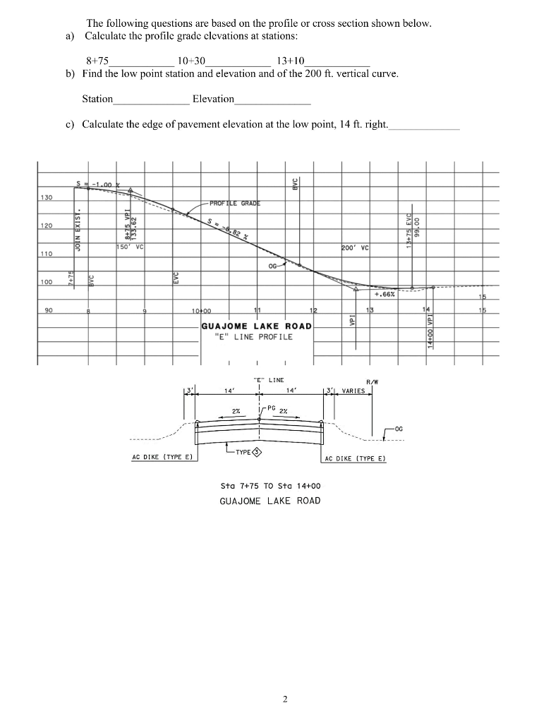 Calculate the alignment traverse on the "E” alignment | Chegg.com