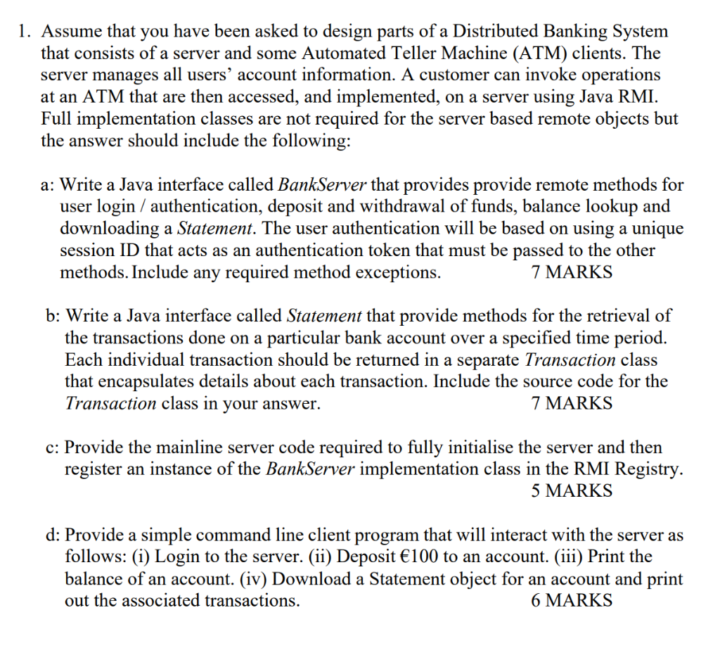 Solved 1. Assume that you have been asked to design parts of | Chegg.com