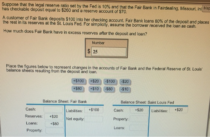 Solved Suppose that the legal reserve ratio set by the Fed | Chegg.com