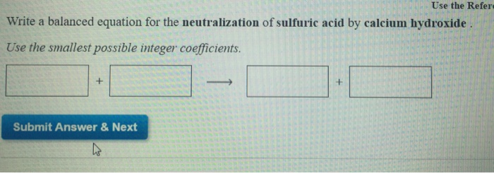 Solved Write a balanced equation for the neutralization of | Chegg.com
