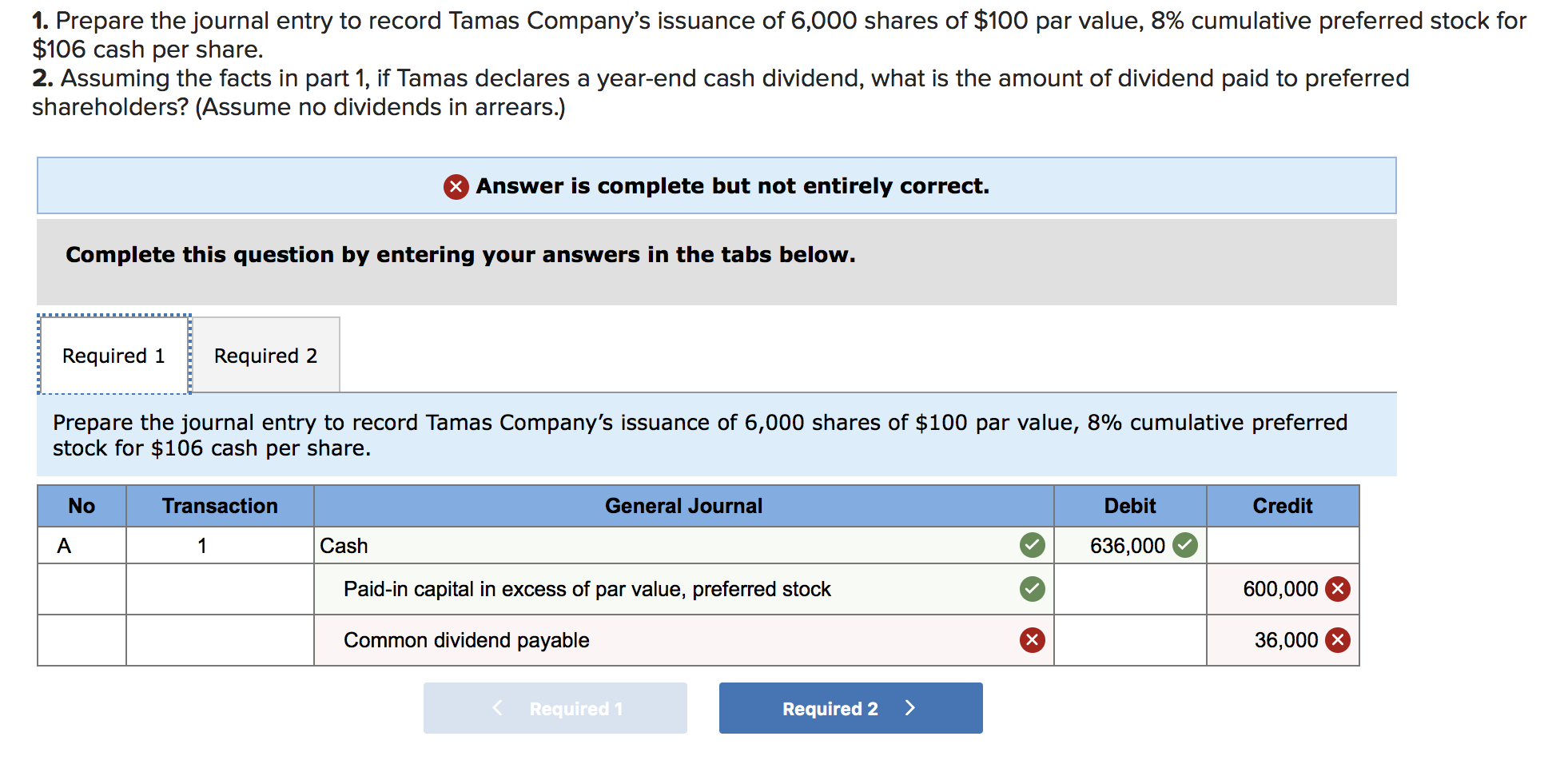 Solved 1. Prepare the journal entry to record Tamas | Chegg.com