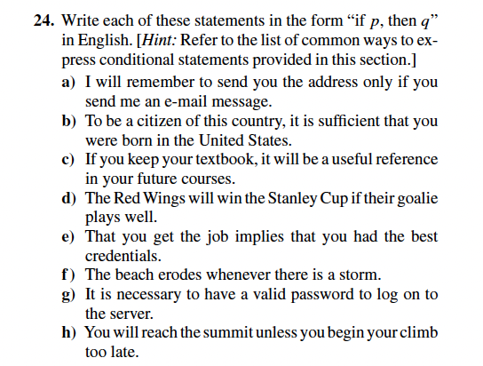 Solved 18. Determine whether each of these conditional | Chegg.com