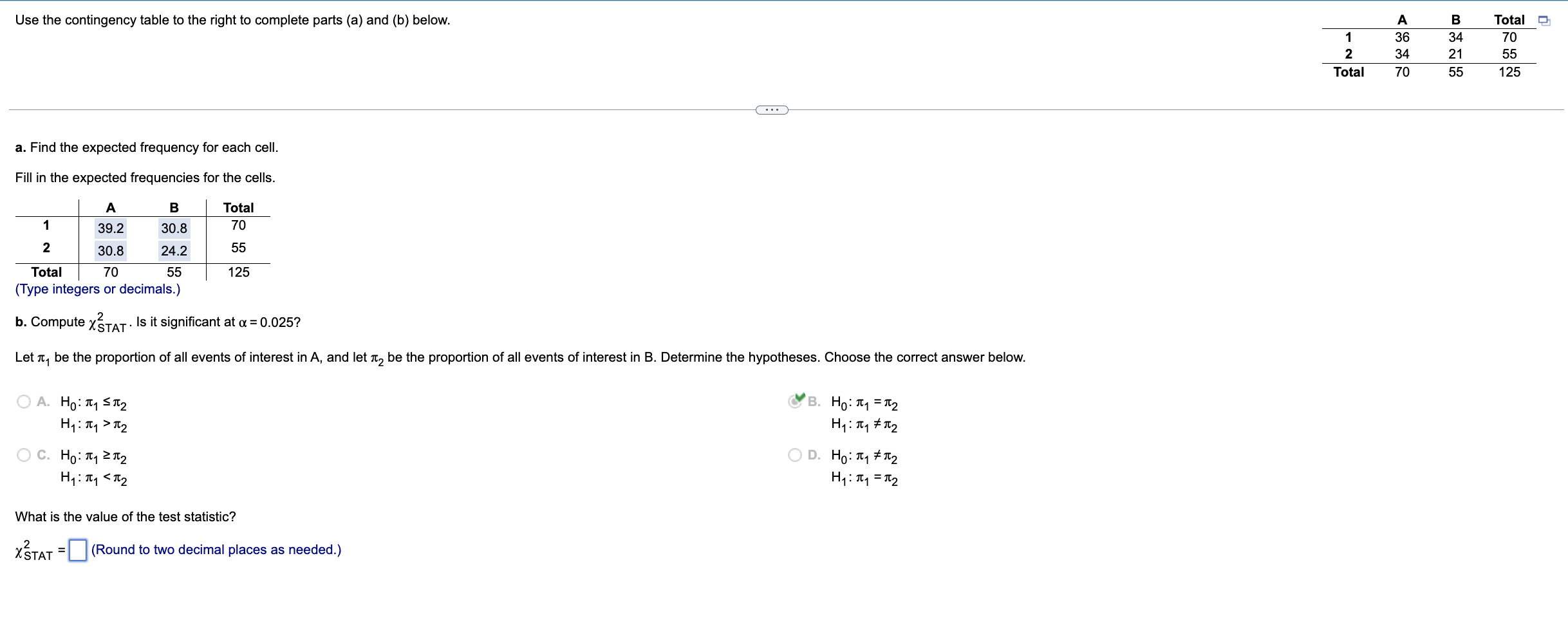 Solved Complete parts (a) and (b) below. Find the p-value | Chegg.com