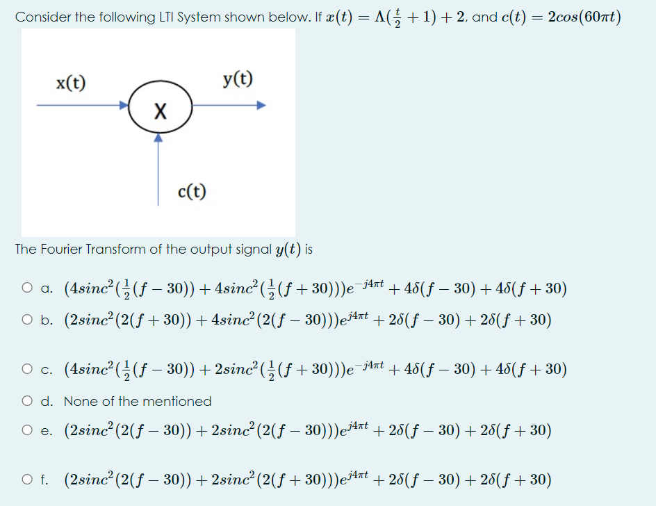 Solved Consider the following LTI System shown below. If | Chegg.com