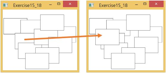 Write a JavaFX program that displays ten rectangles. | Chegg.com