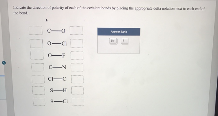 Solved Indicate the direction of polarity of each of the | Chegg.com