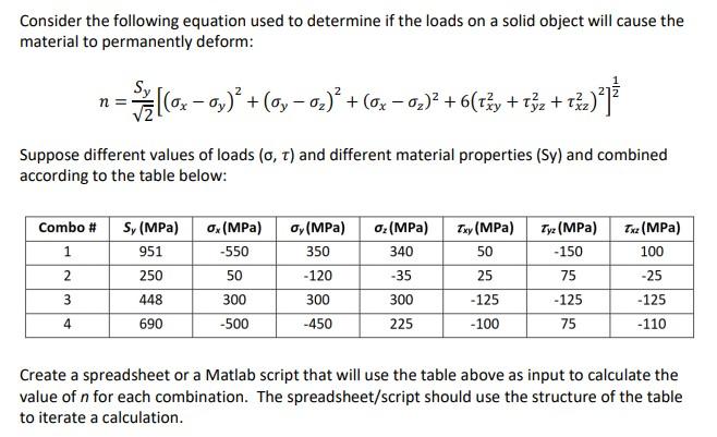 Solved MATLAB: Could try using a for-loop. Table has already | Chegg.com